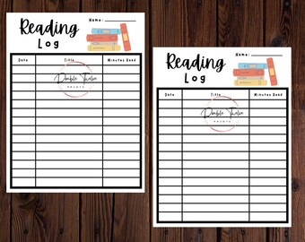 Log Reading Chart - Etsy