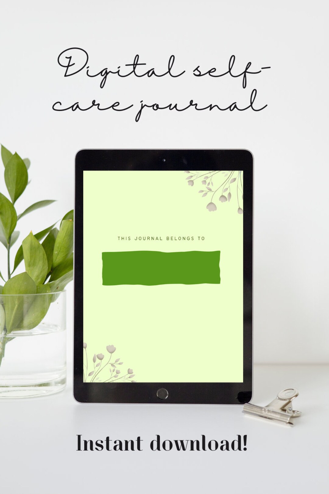 Digital Self Care Journal - Etsy