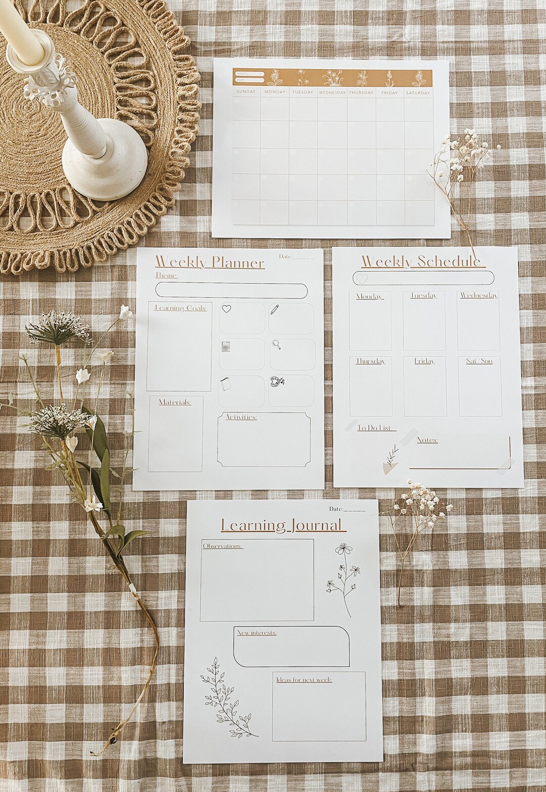 Homeschool Planner (marigold Colorway) - Etsy