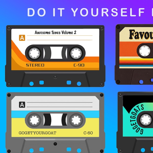 Cassette Labels - Etsy