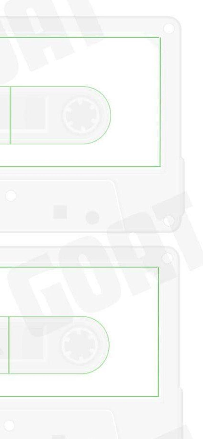 Printable Cassette Labels With J Cards | 4 Types | DIY Mixtape, Digital ...