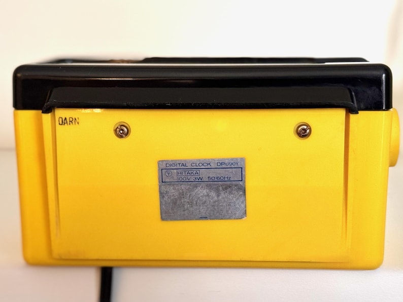 Vintage Seiko Flip Clock | Space Age | Rare Yellow, 70's Japan - Etsy