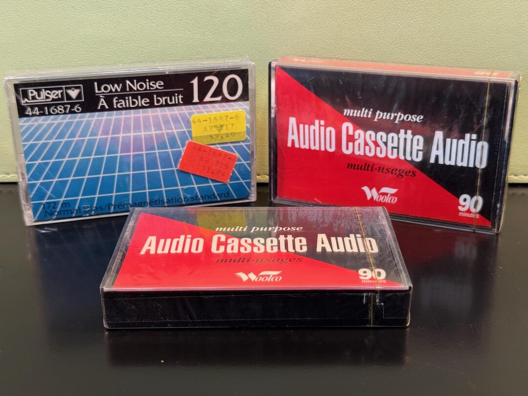 Lot of 3 | Woolco & Cdn Tire | Type 1 Cassette Tapes | Sealed | Canada ...