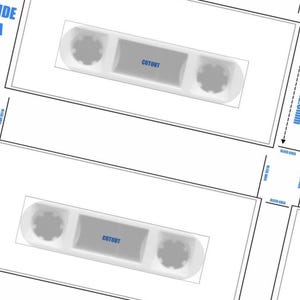 Cassette Tape Label Templates | 2 Types | Digital Download - Etsy
