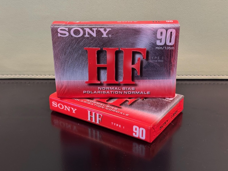 Sony HF 60/90 - 1996 - Type 1 Cassette Tape | Sealed | New Old Stock - Etsy