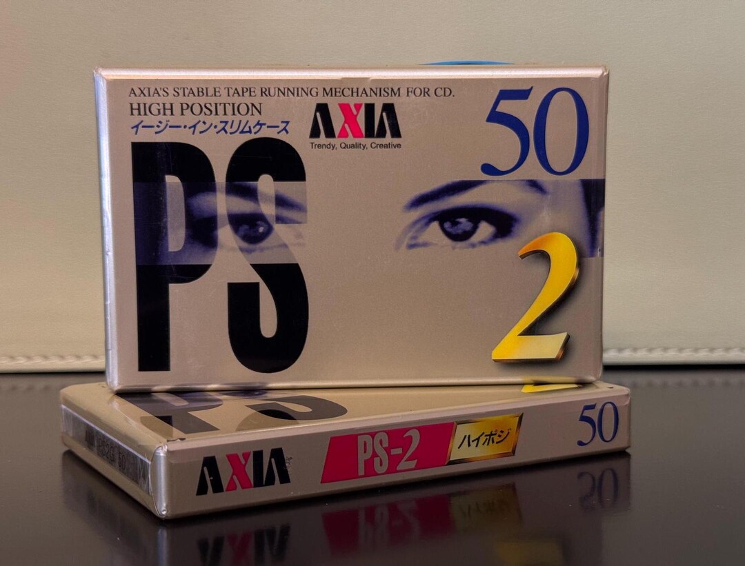 Axia PS 2 50 - 1996 - Type 2 Cassette Tape | Sealed | Japan | Mint - Etsy