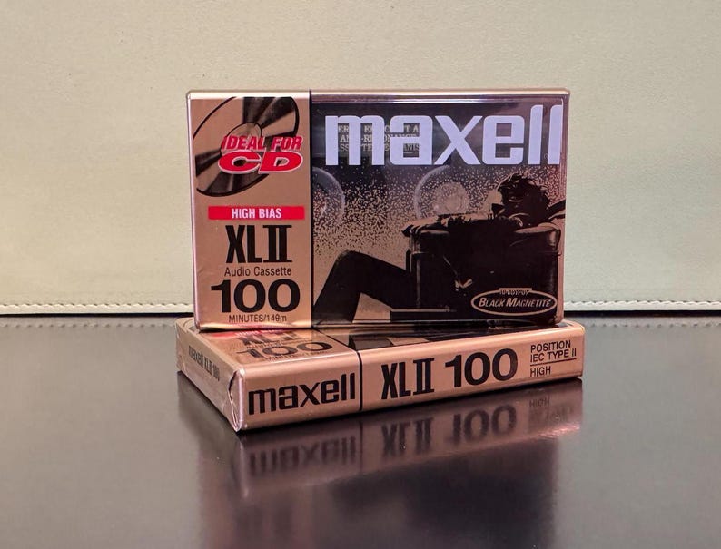 Maxell XLII 90 - 2002 - Type 2 Cassette Tape | Sealed | New | Mint - Etsy