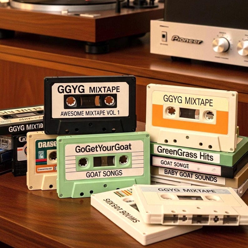 Cassette Tape Label Templates | 2 Types | Digital Download - Etsy