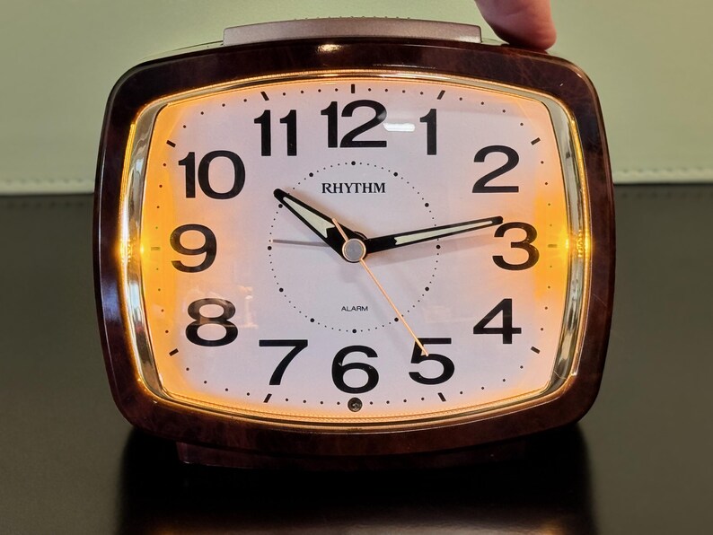 Alarm Clock | Seiko Rhythm | Luxury Woodgrain | Light | 00's | Japan - Etsy