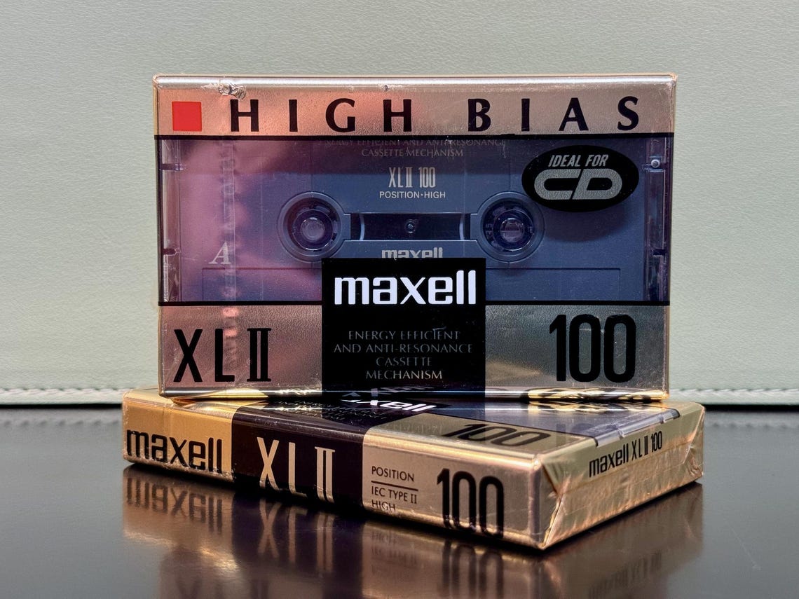 Maxell XLII 100 | 1992 | Type 2 Cassette Tape | Sealed Japan - Etsy