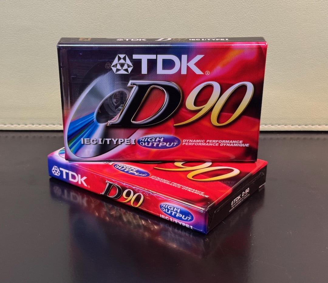 TDK D 90 - 1997 - Type 1 Cassette Tape | NOS | Sealed | Mint - Etsy