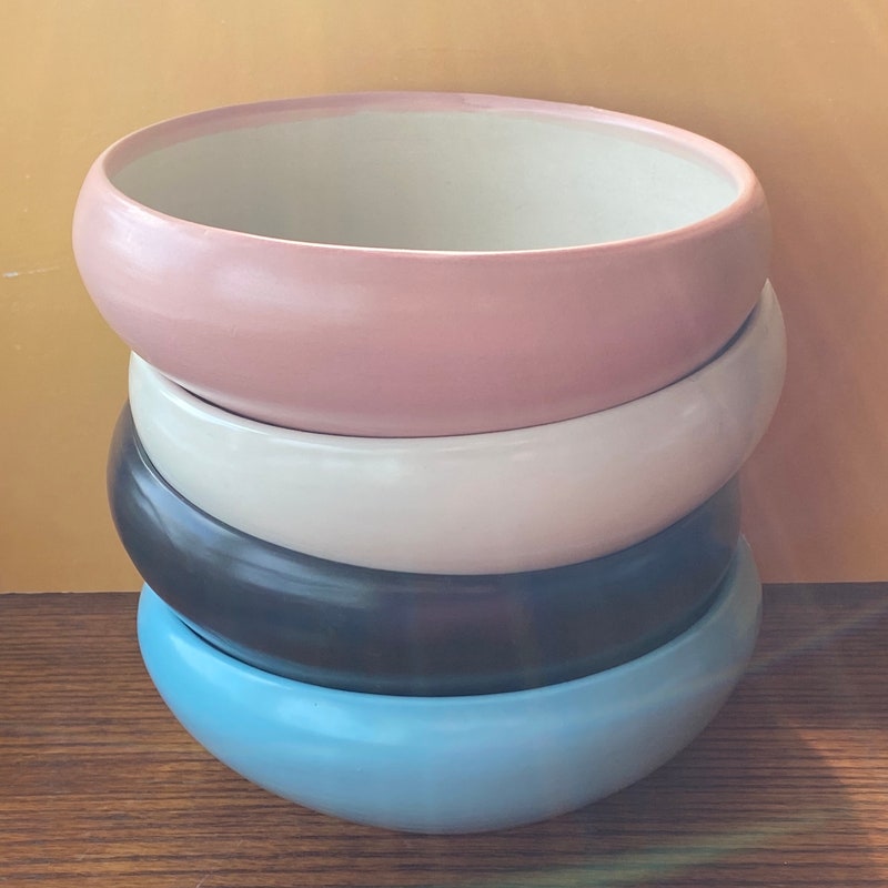 White Shallow Planter - Etsy