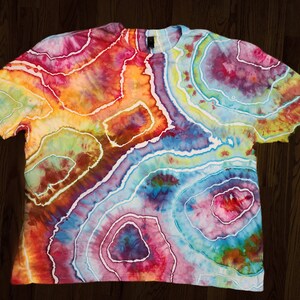 Custom Geode Style Hand Tie Dye Tshirt - Etsy