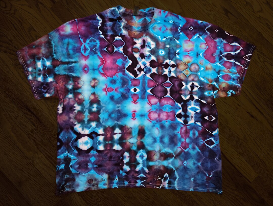Custom Glitch Style Hand Tie Dye Tshirt - Etsy