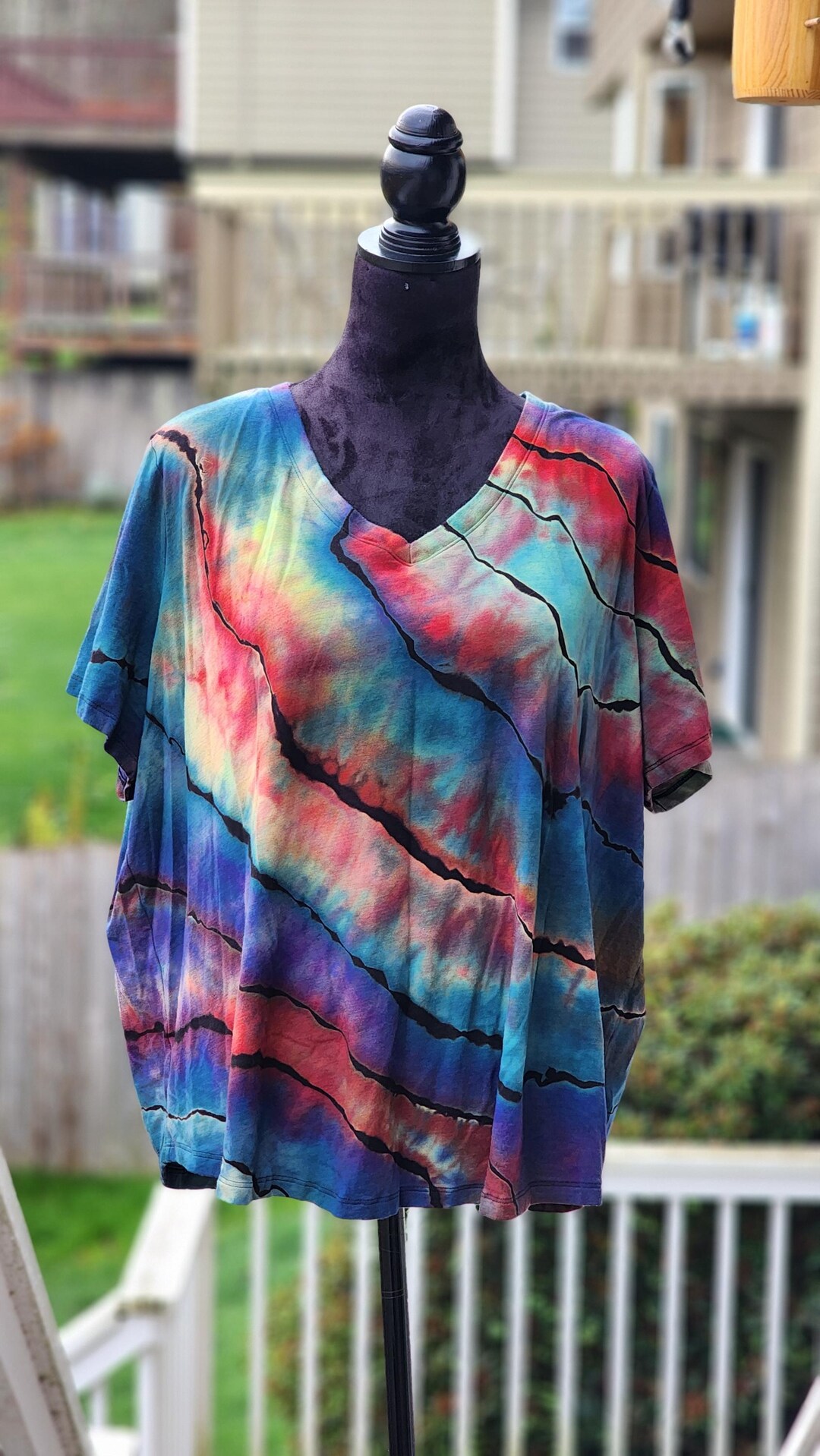 Reverse Geode Hand Tie Dye 2X Womens Tshirt - Etsy