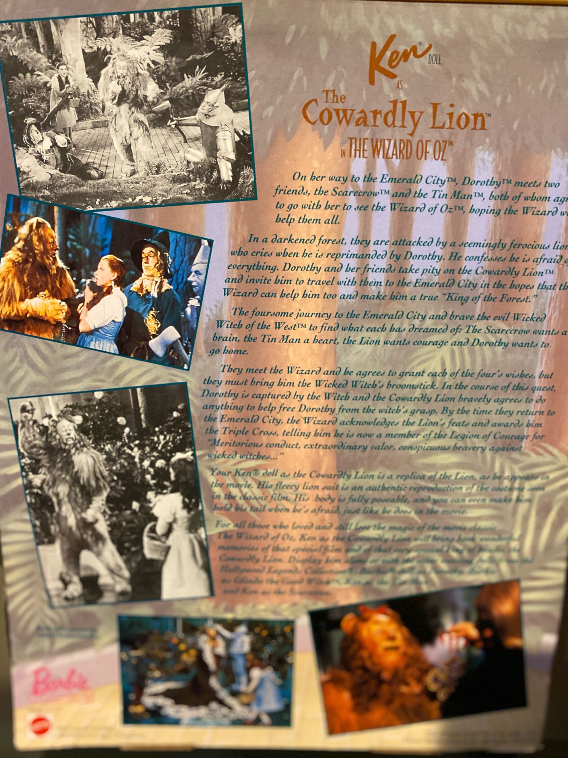 Collector's Edition, Ken as the Cowardly Lion in the Wizard of Oz - Etsy