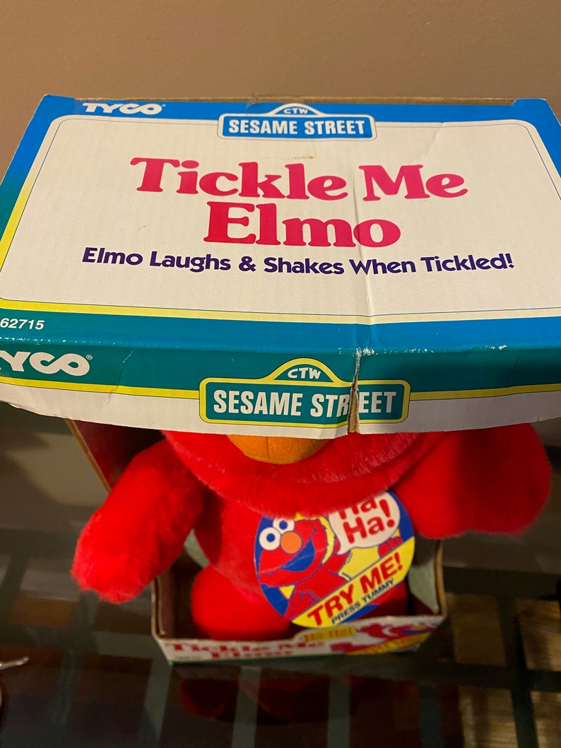 1996 TICKLE ME ELMO, He Laughs & Shakes! - Etsy