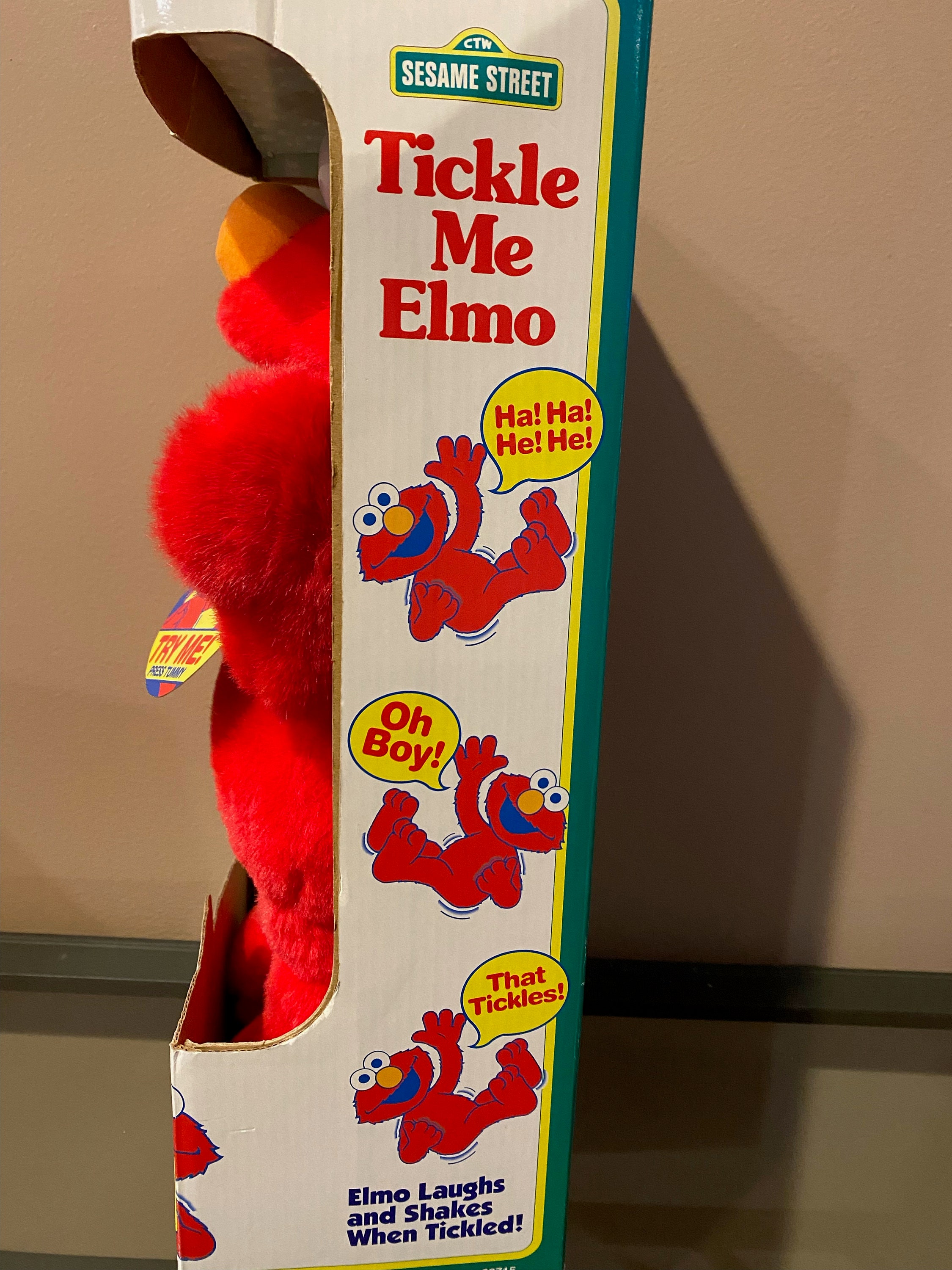 1996 TICKLE ME ELMO, He Laughs & Shakes! - Etsy