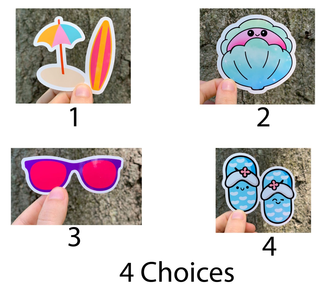 Summer Stickers Summer Vibes Beach Stickers Hello Summer Tropical ...