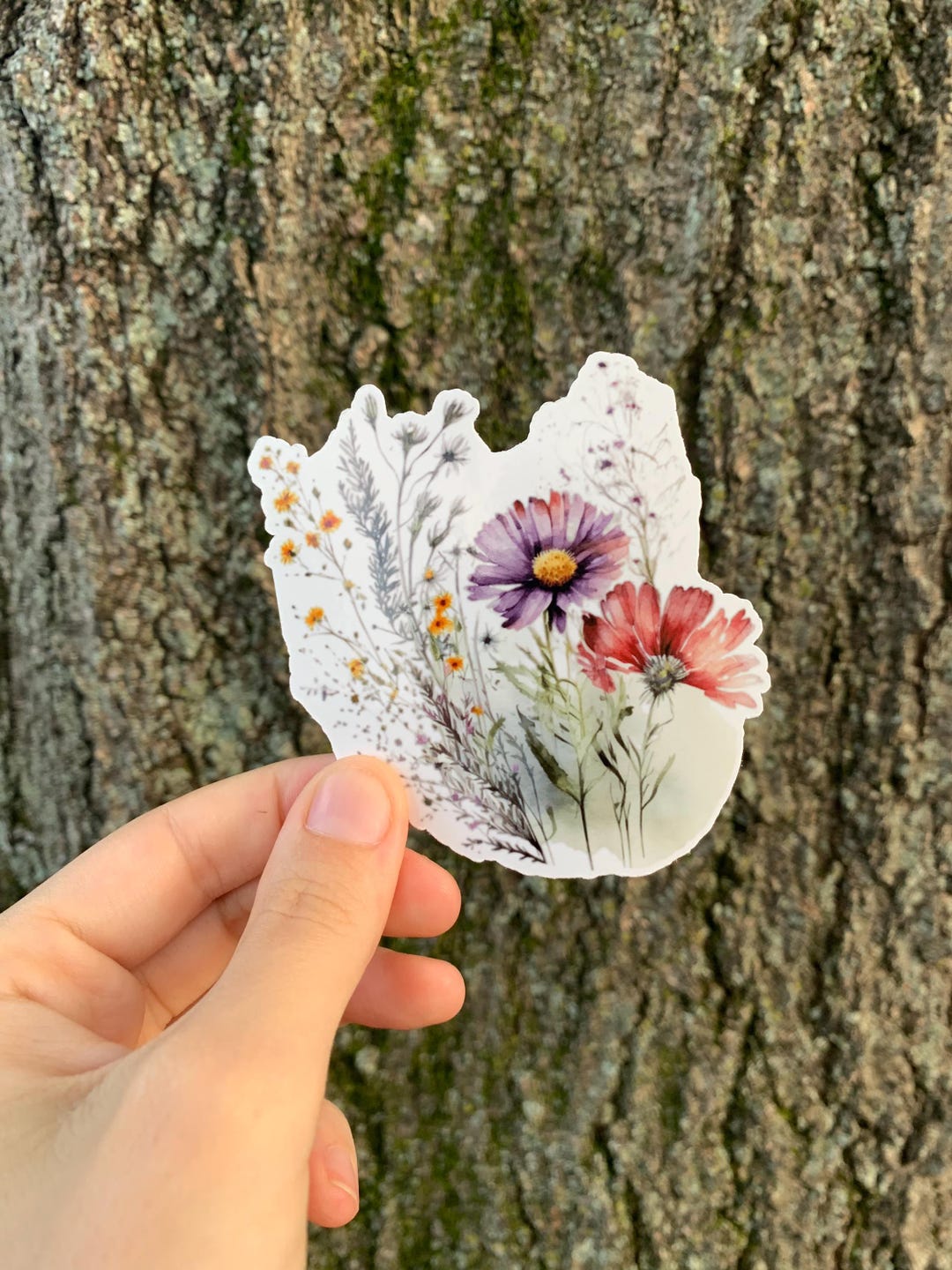 Wildflowers Stickers Botanical Sticker Floral Stickers Wildflowers ...