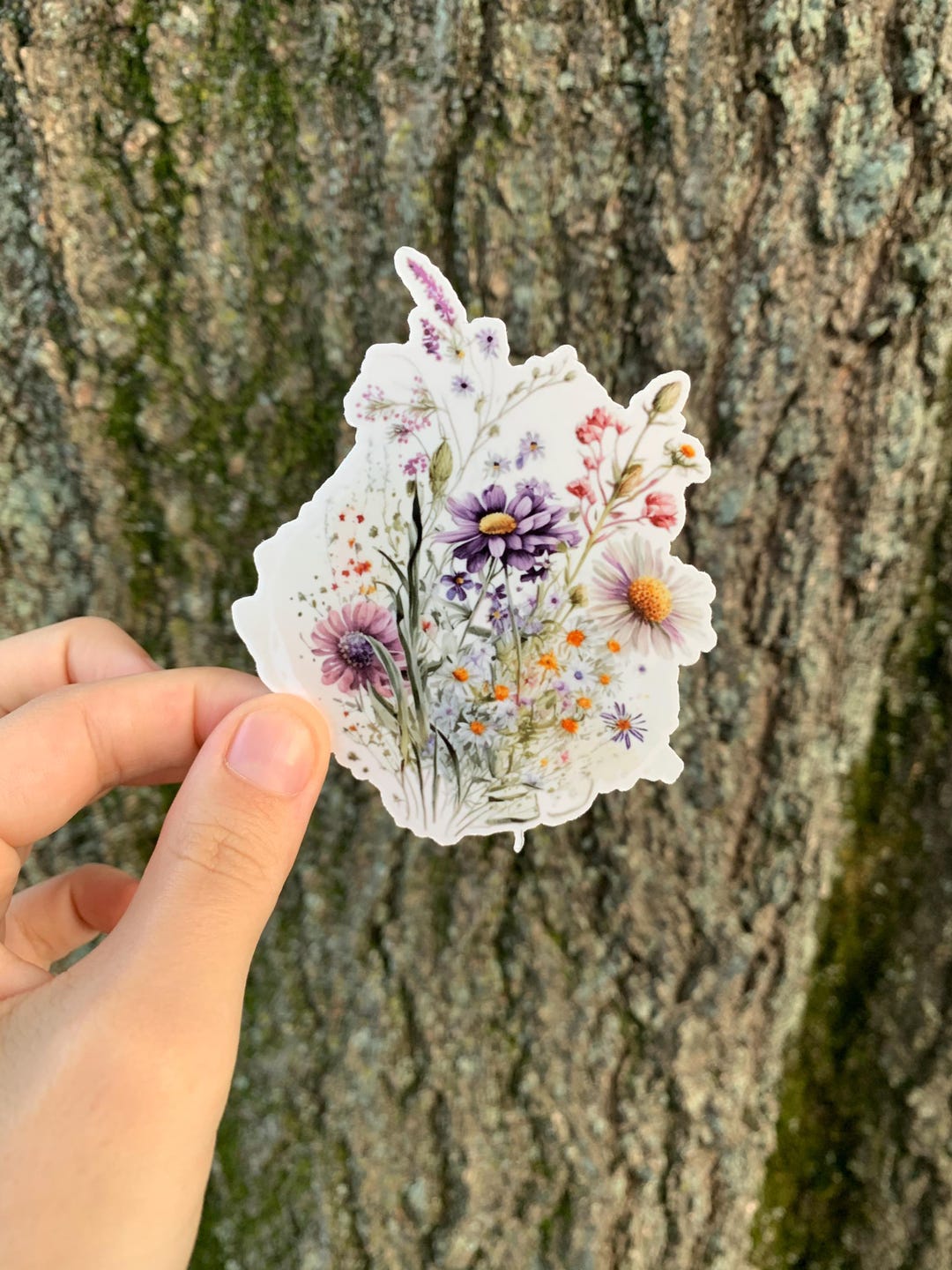 Wildflowers Stickers Botanical Sticker Floral Stickers Wildflowers ...