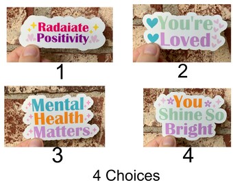Mental Health Stickers Change Takes Courage Sticker Positive Stickers ...