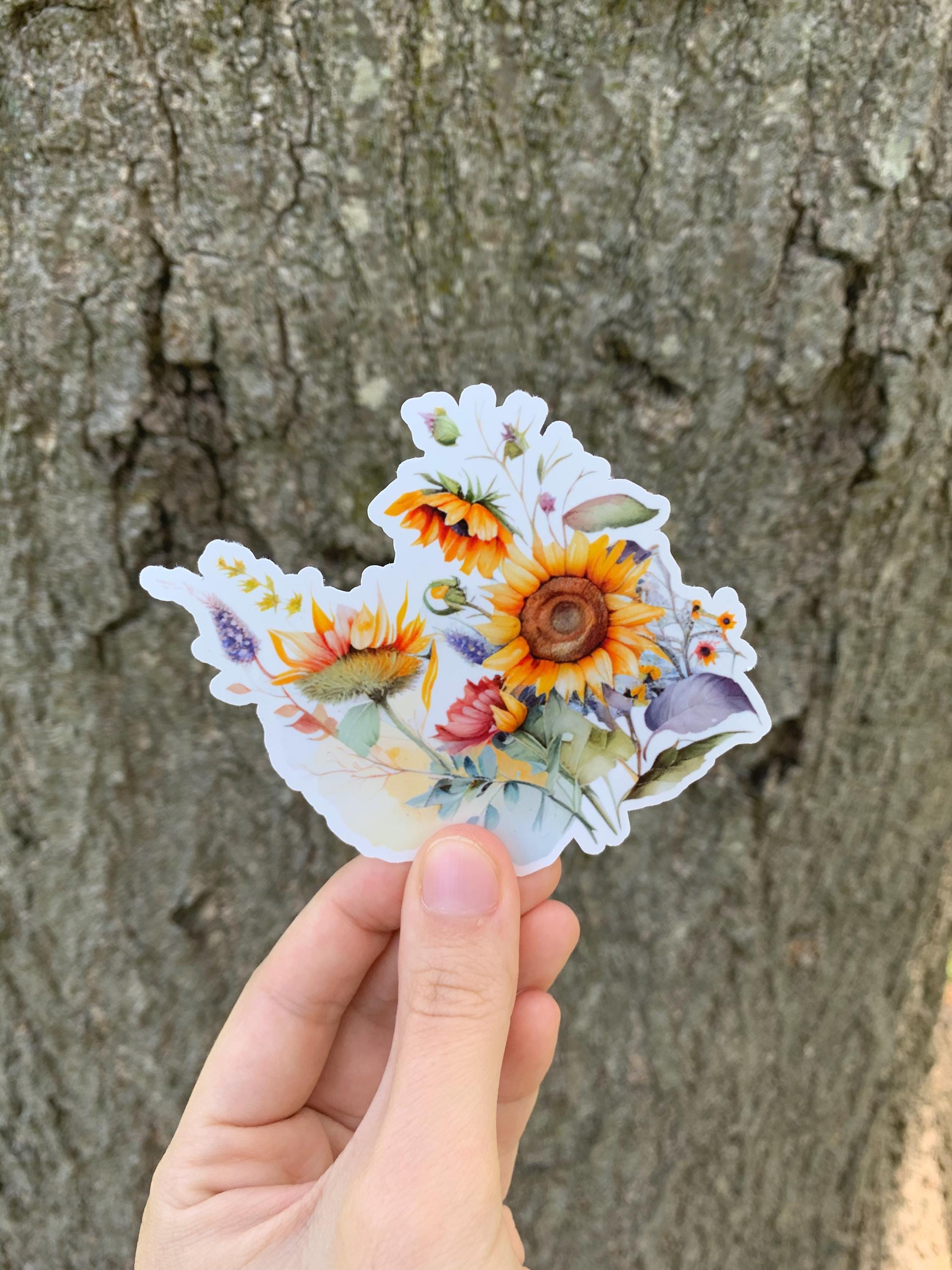 Wildflowers Stickers Botanical Sticker Floral Stickers Wildflowers ...