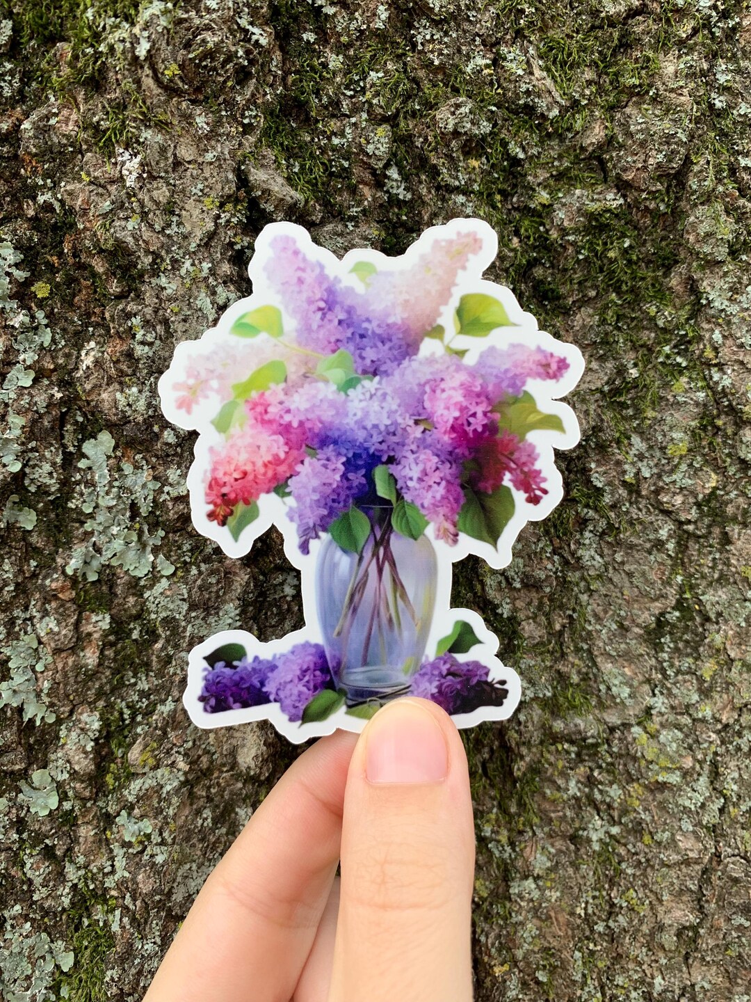 Lilac Flowers Stickers Botanical Sticker Floral Stickers Wildflowers ...
