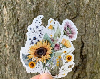 Wildflowers Stickers Botanical Sticker Floral Stickers Wildflowers ...