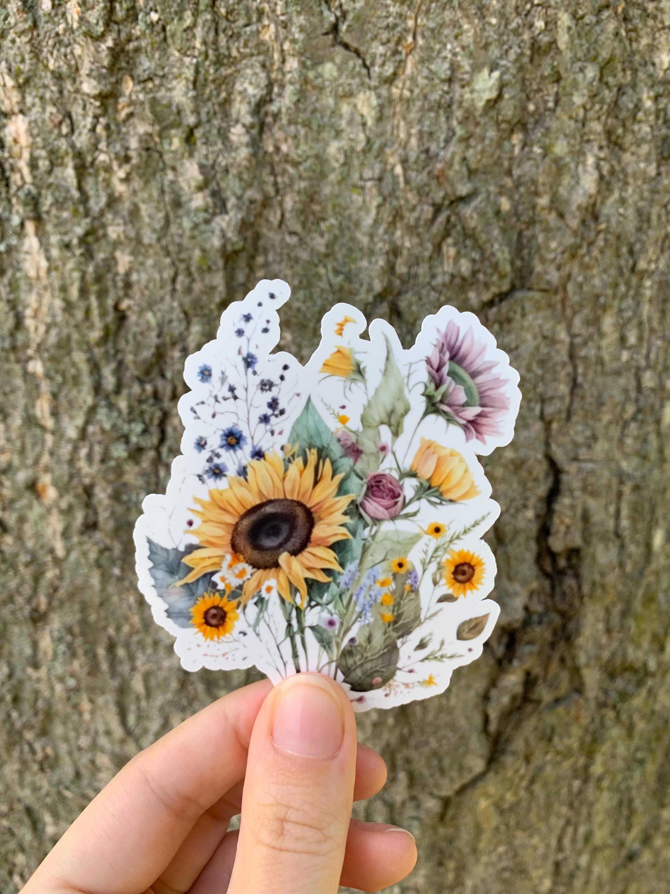 Wildflowers Stickers Botanical Sticker Floral Stickers Wildflowers ...