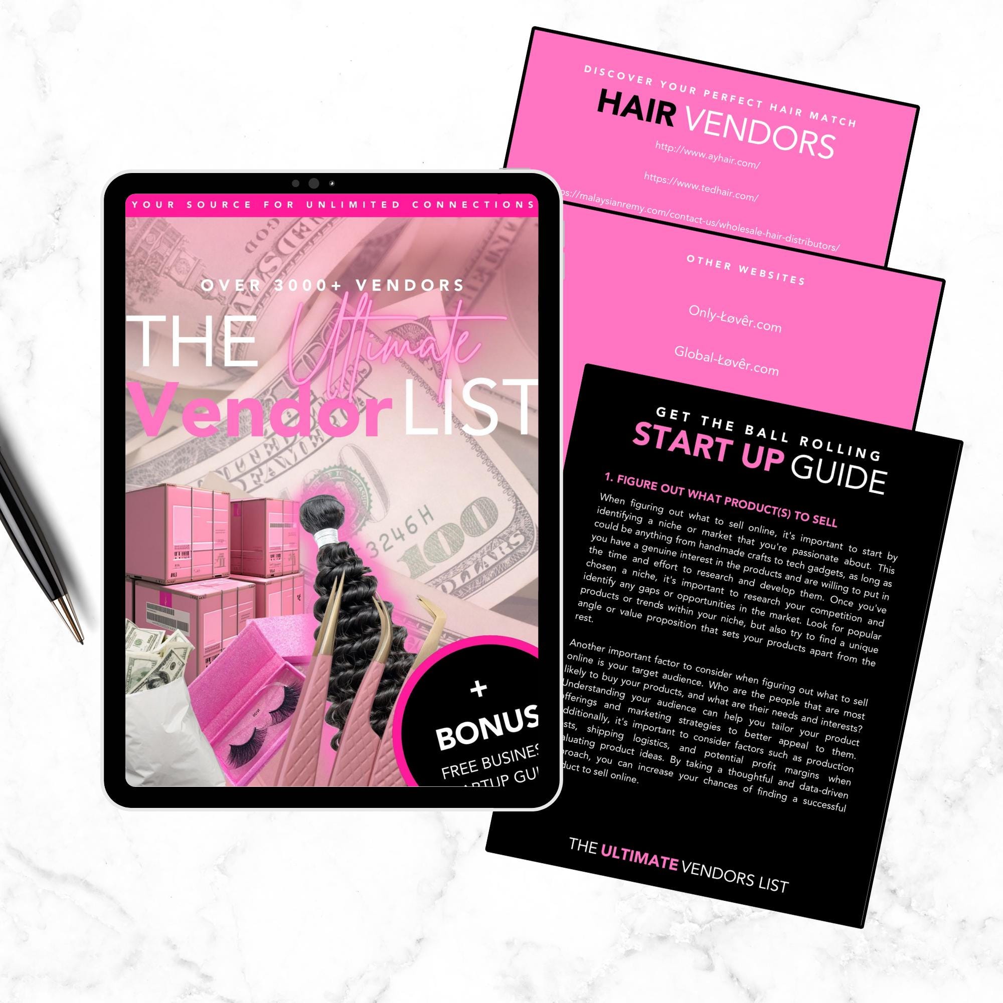 PLR Ebook - Vendors List Ebook , Done for You , Add Your Brand and ...