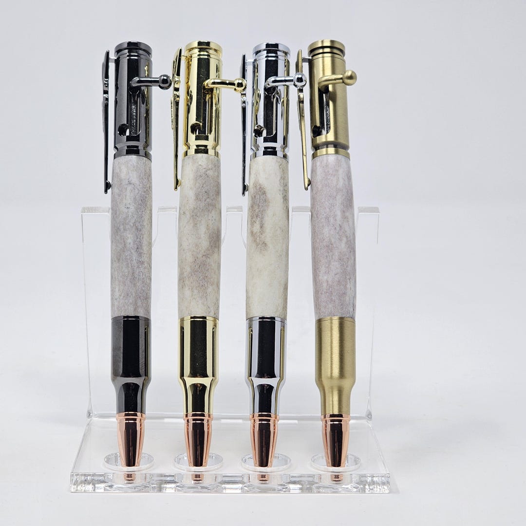 Bolt Action Pen Made From Real Deer Antler - Etsy