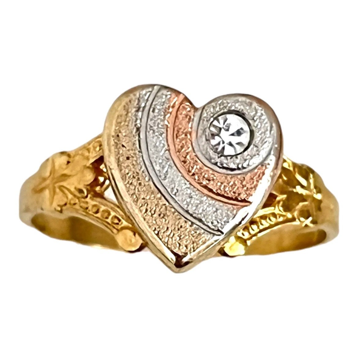 Vintage Uncas Ring 14K Gold Electroplate Mid-century Modern Cocktail ...