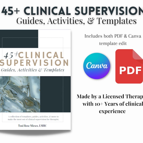 Clinical Supervision Note Template Etsy