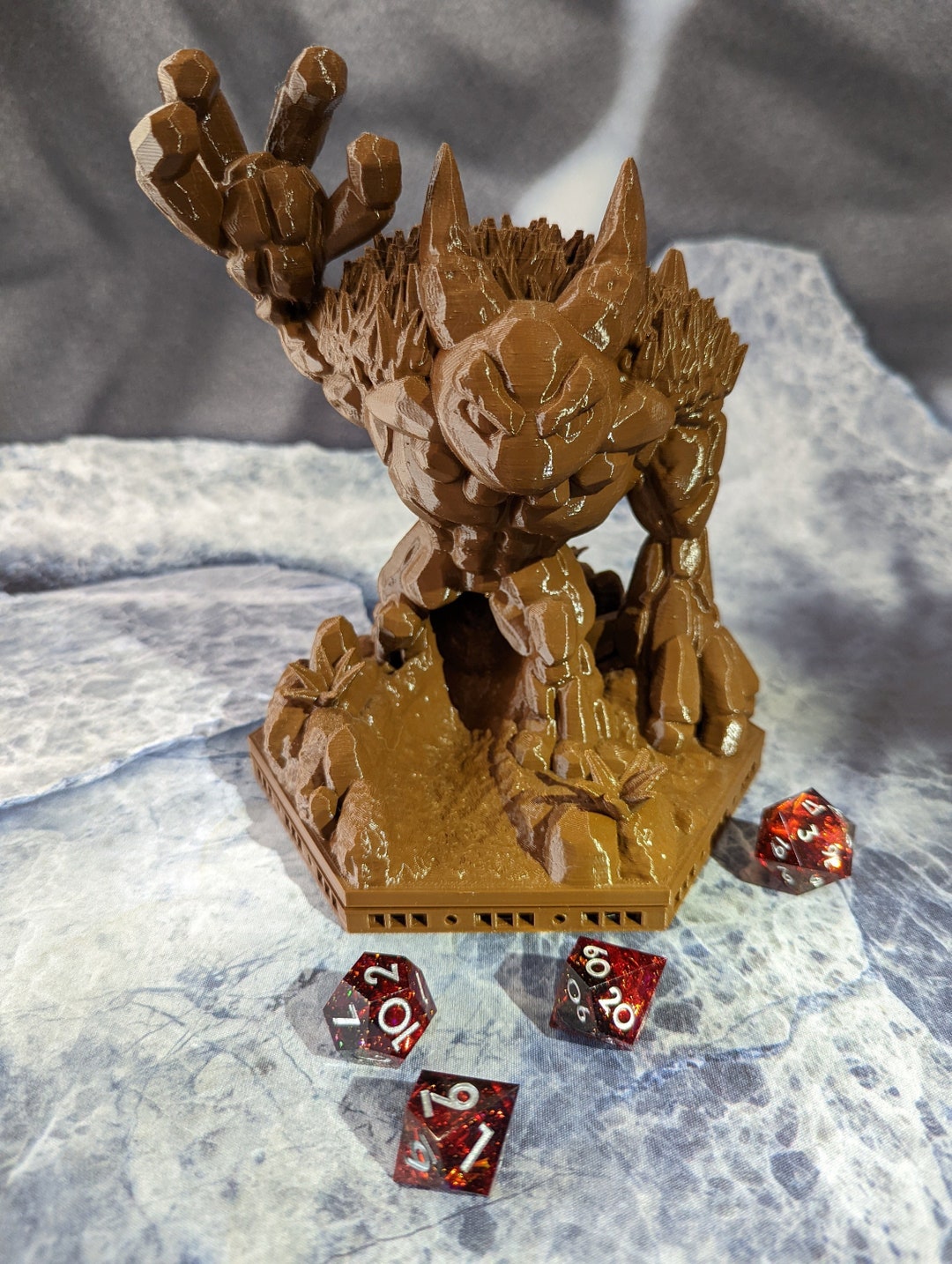 Elementals Dice Tower: Earth Elemental - Pillars of Stone - Etsy
