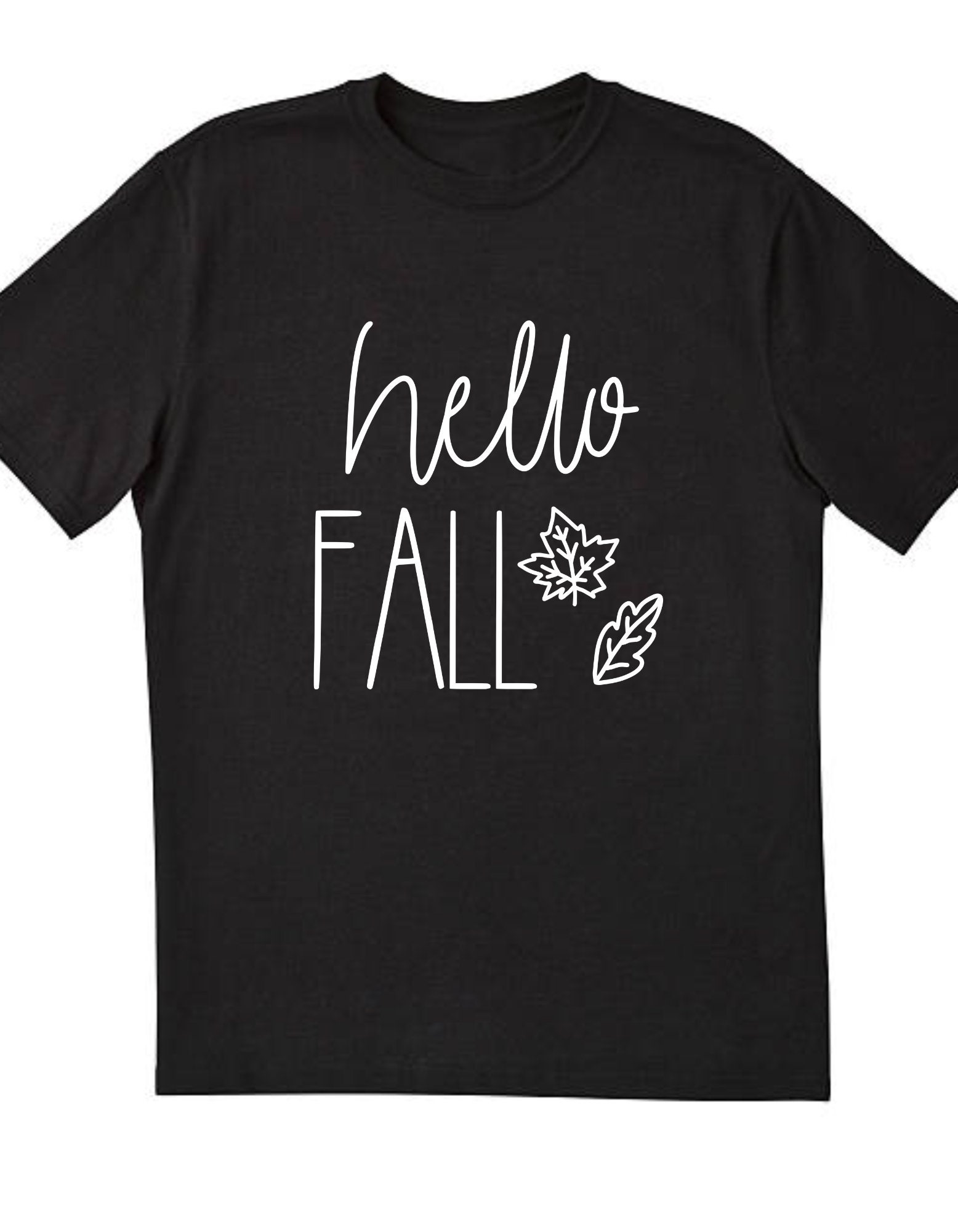 Hello Fall Tee Cricut Set SVG PNG DXF - Etsy