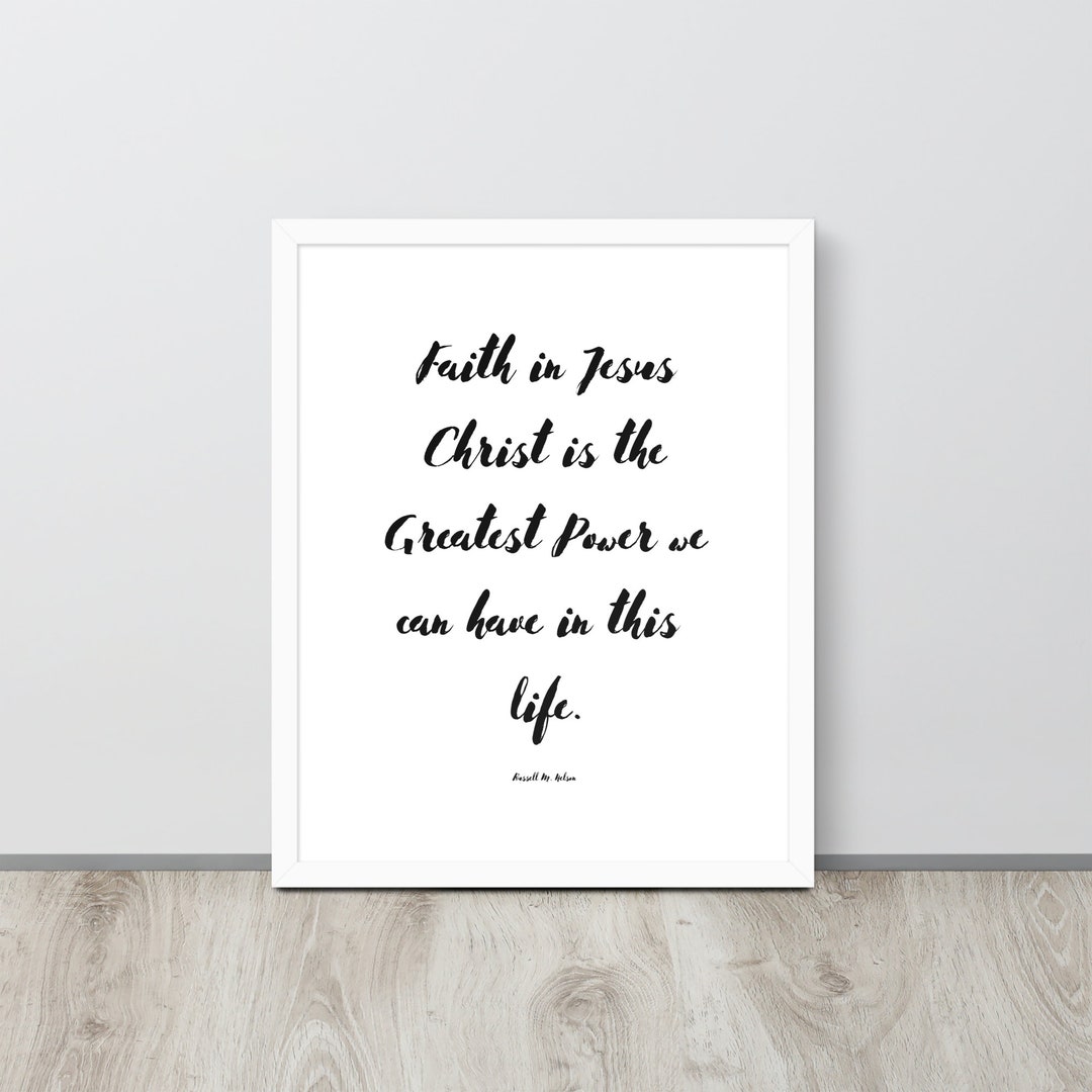 Faith in Jesus Christ, LDS Sayings, Lds Art, Mormon Art, Latter Day ...