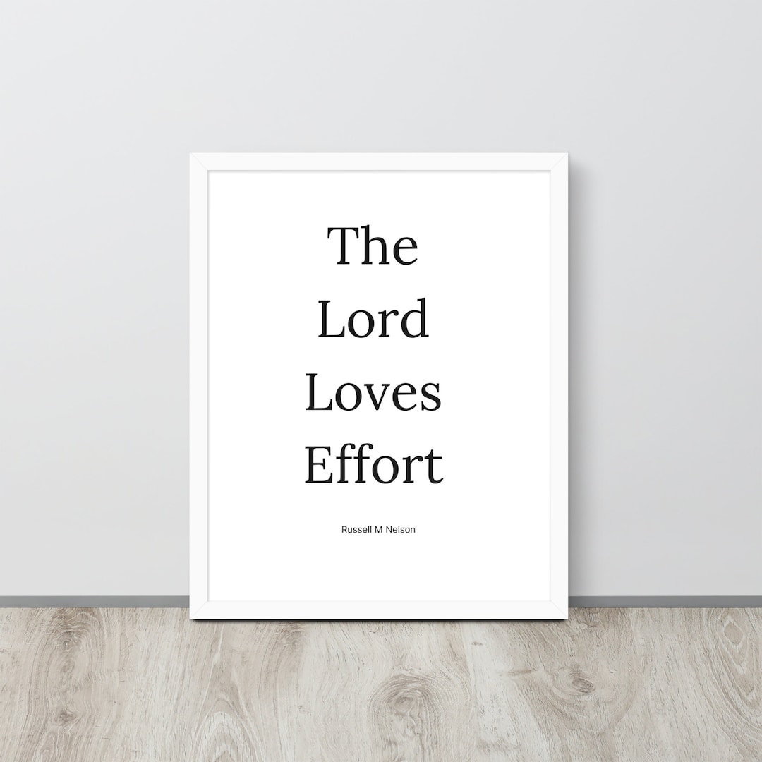 The Lord Loves Effort LDS Sayings, Lds Art, Mormon Art, Latter Day ...