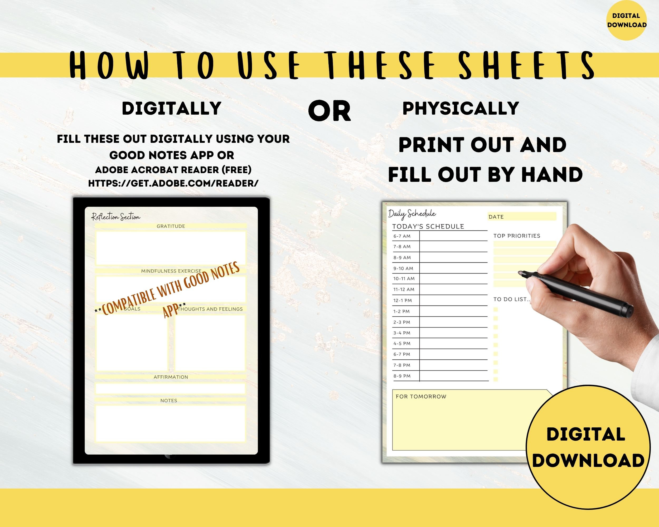 Digital Download Printable Journal Sheets - Etsy