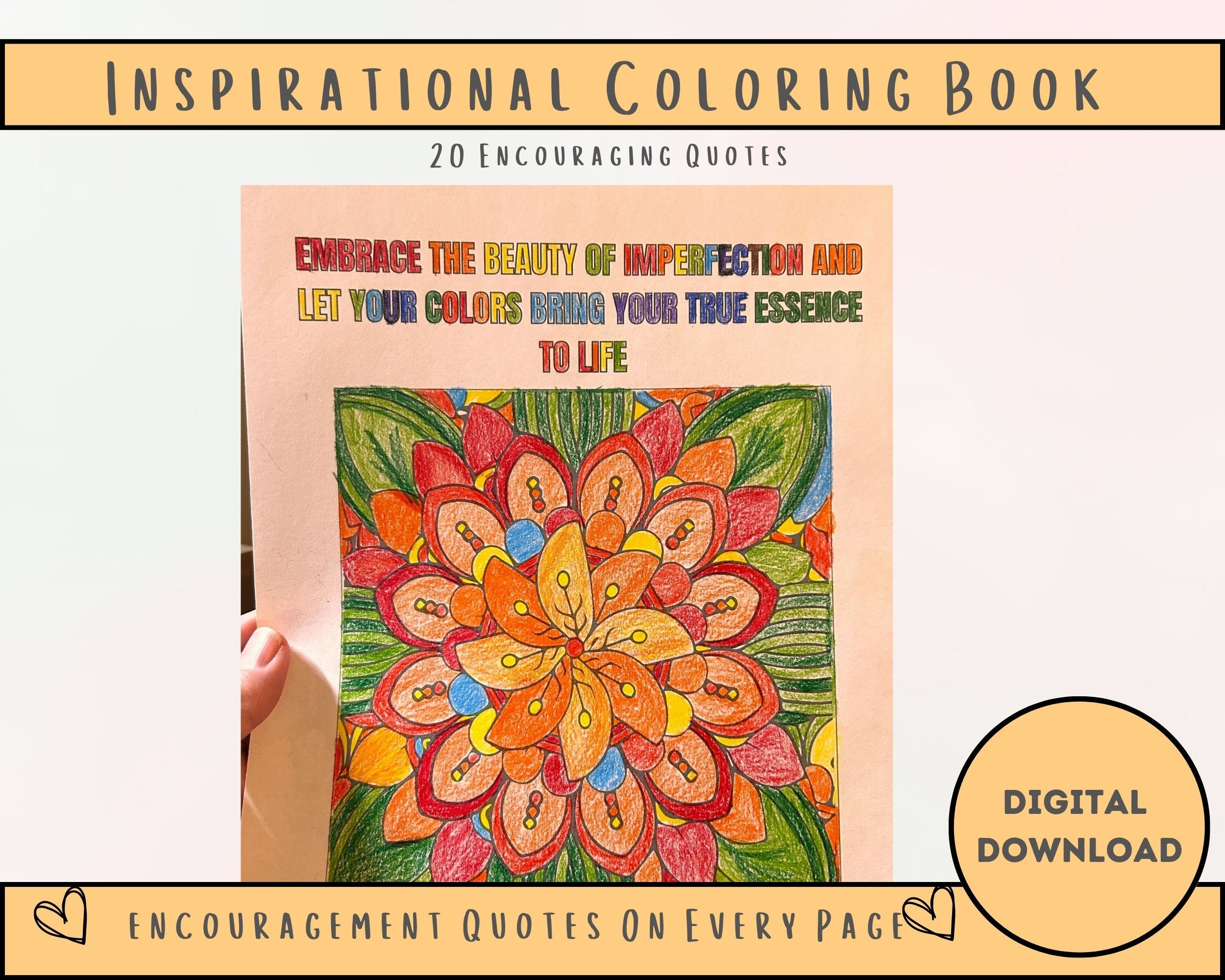 Quotes Coloring Book Digital Download Instant Download - Etsy