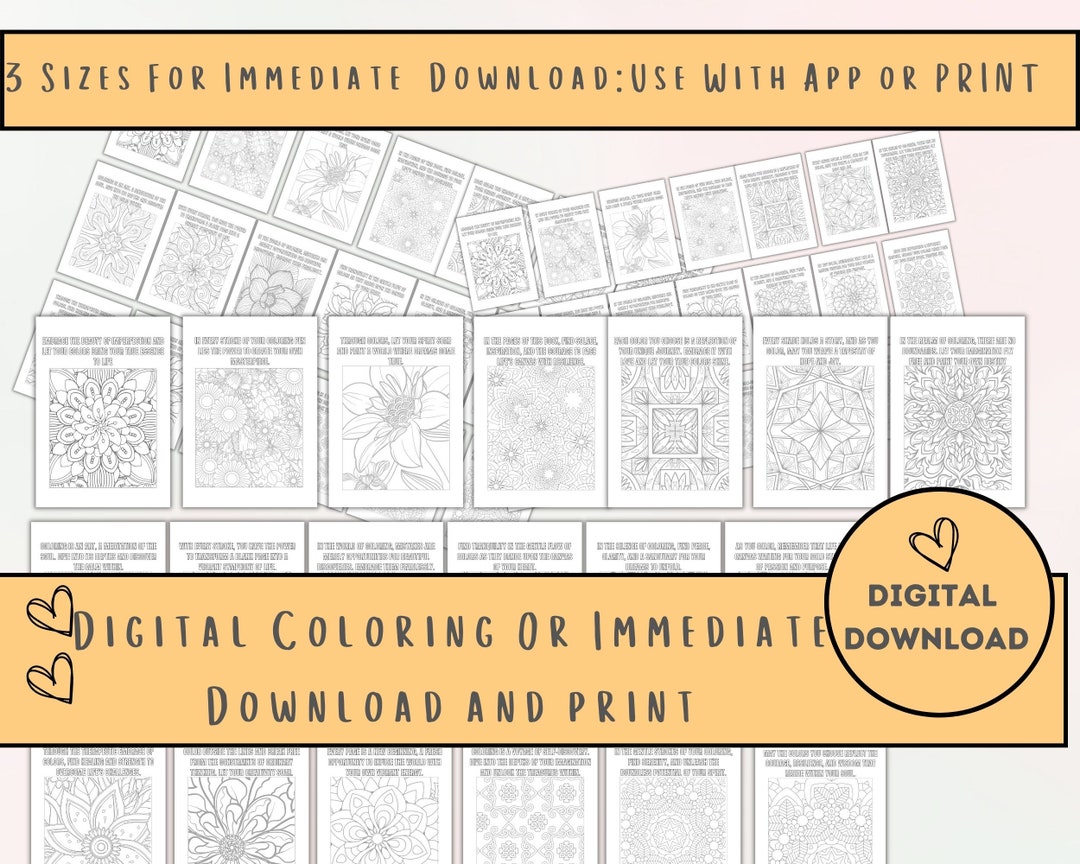 Encouraged Coloring Bundle Digital Download - Etsy