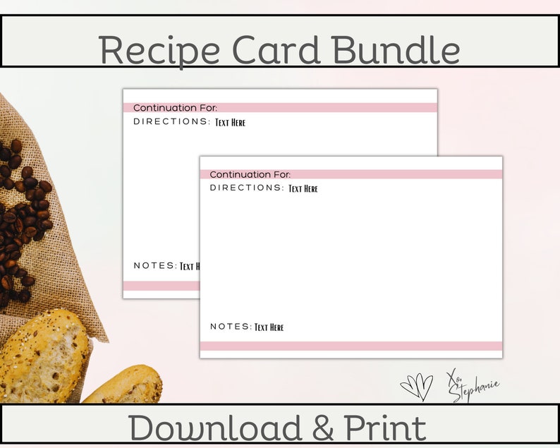 Card Template Download, Print, and Use - Etsy