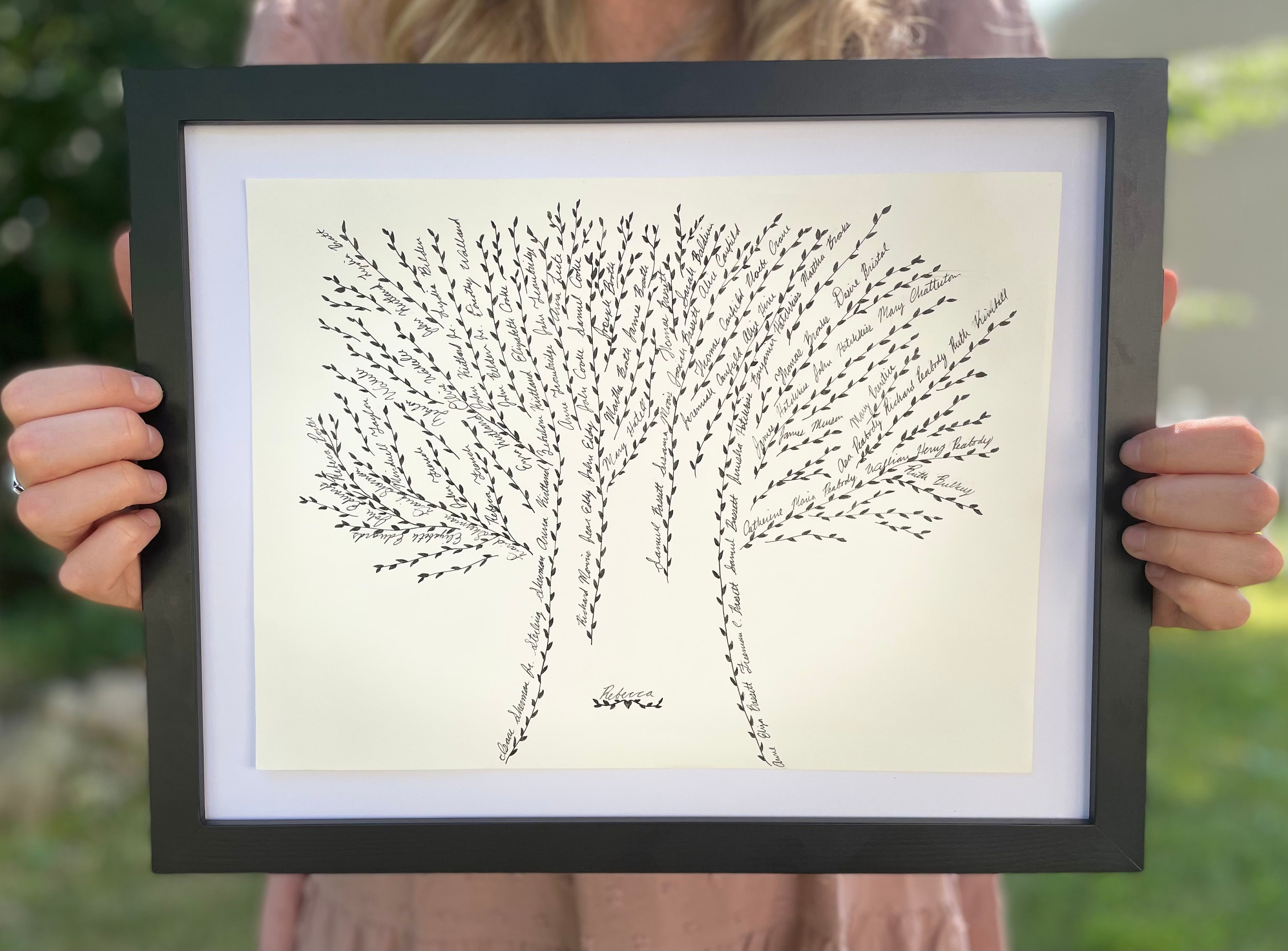 Family Tree Art | Handmade| Custom Gift | Ink Drawing - Etsy