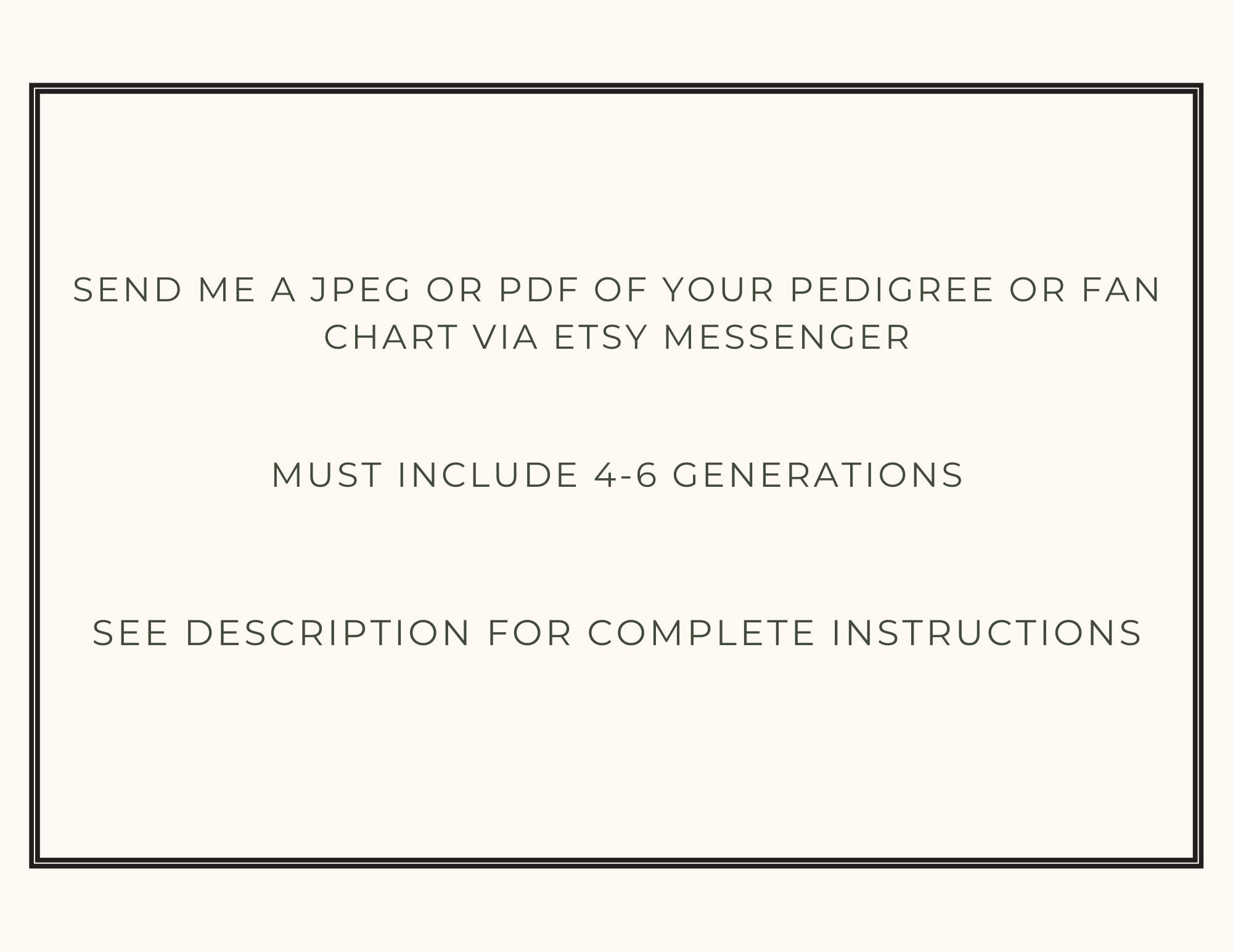 Family Tree Art Handmade Custom Gift Ink Drawing - Etsy