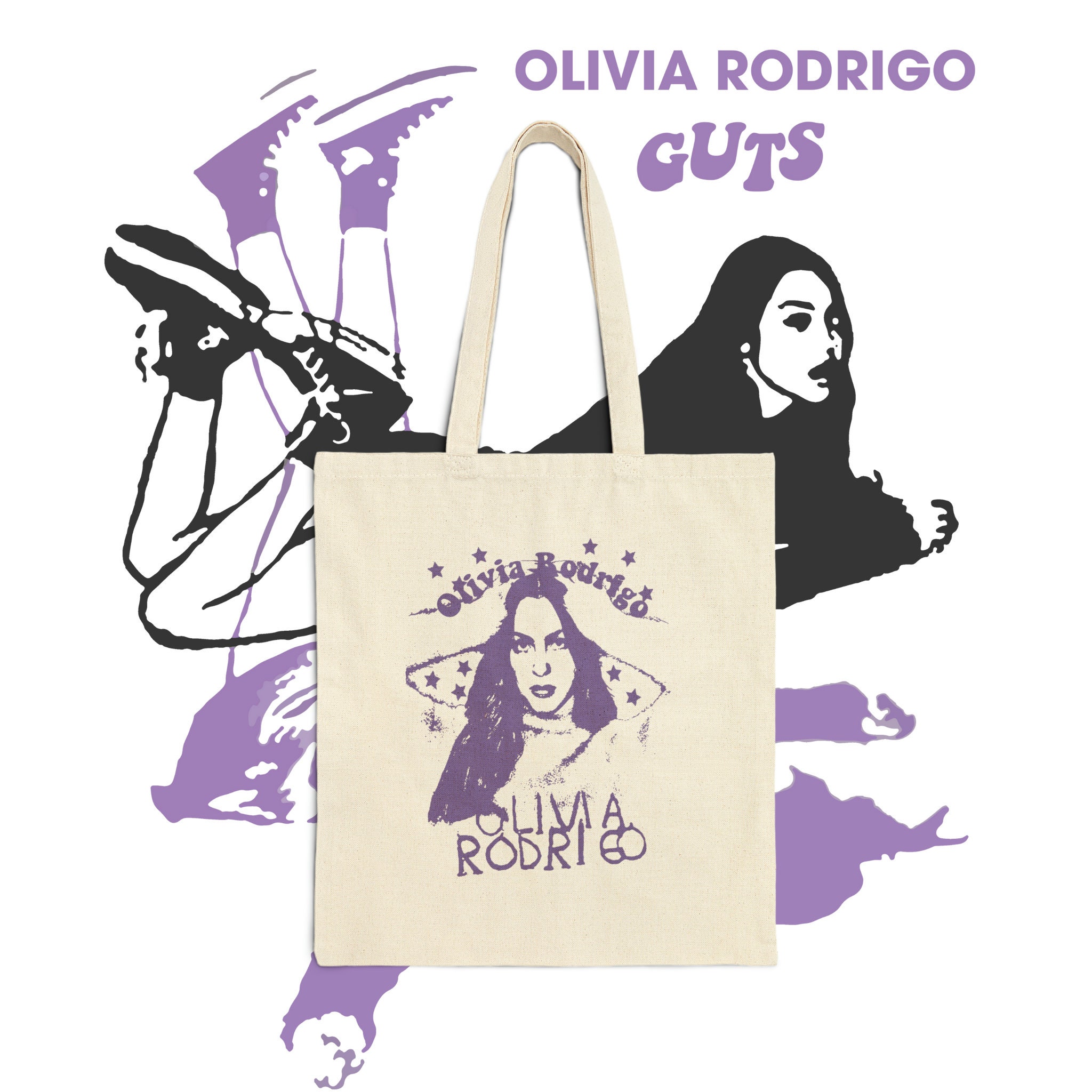 Olivia Rodrigo GUTS Tote Bag, Olivia Rodrigo Tote Bag, GUTS World Tour ...