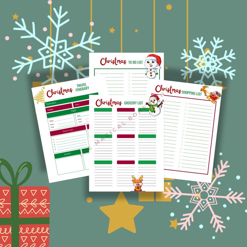 HOLIDAY BUNDLE SAVINGS!! | Beautiful Holiday Christmas Planner ...