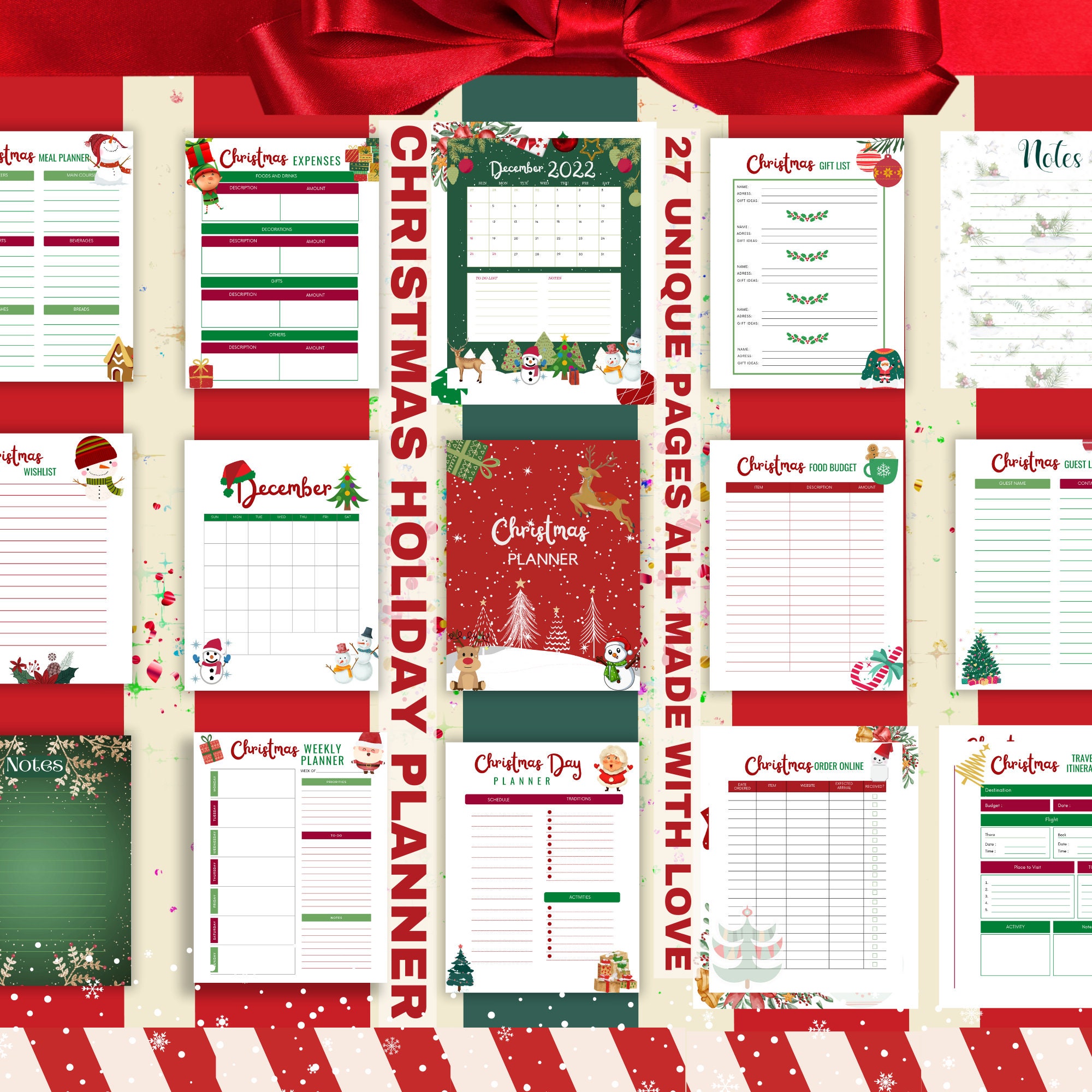 HOLIDAY BUNDLE SAVINGS!! | Beautiful Holiday Christmas Planner ...