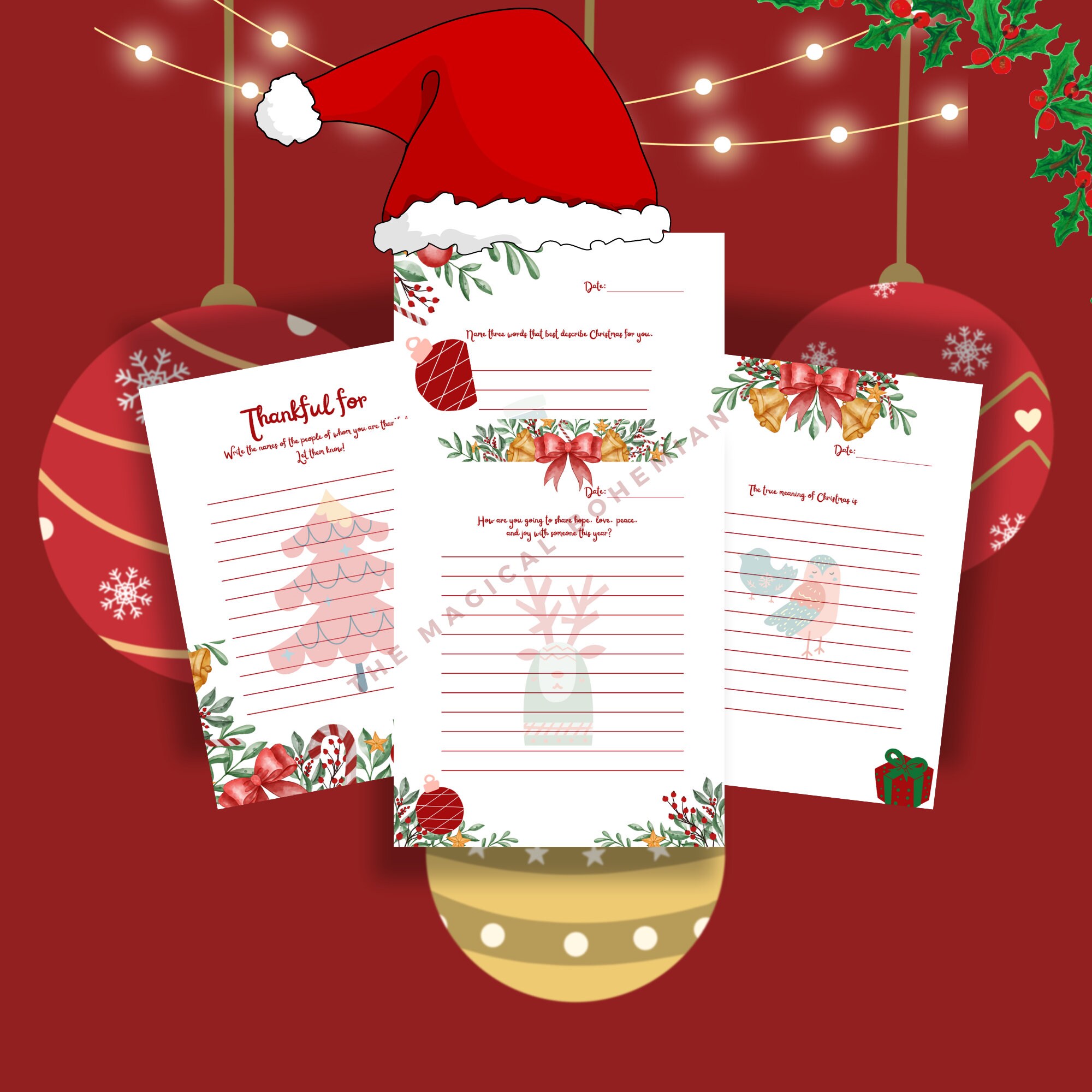 HOLIDAY BUNDLE SAVINGS!! | Beautiful Holiday Christmas Planner ...