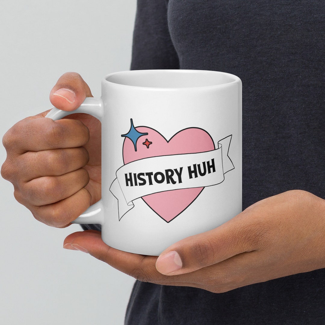 Red White and Royal Blue History Huh White Glossy Mug - Etsy