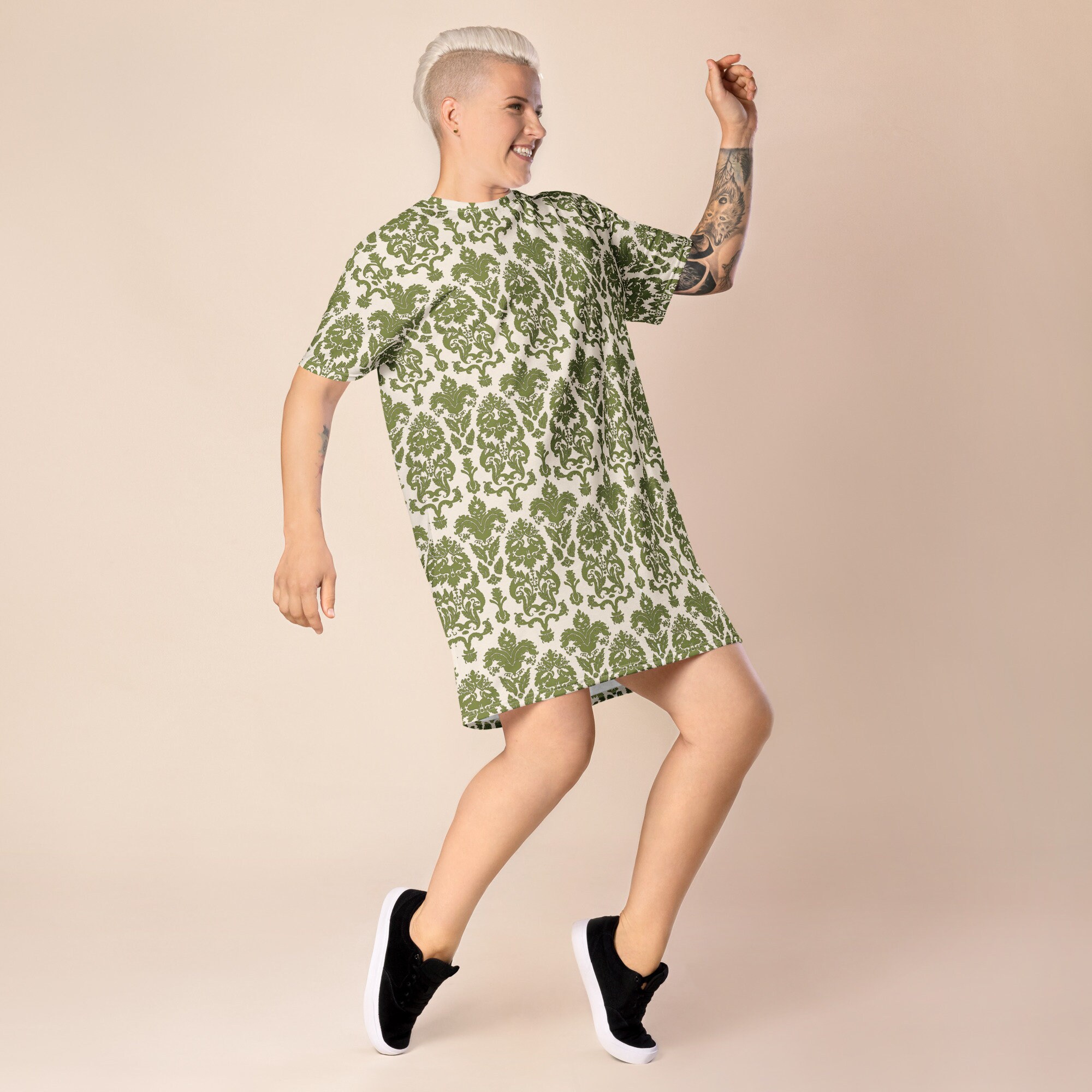 The Sound of Music Von Trapp Drapes curtain Pattern T-shirt Dress - Etsy